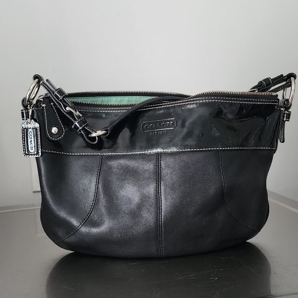 Coach | Bags | Coach Ladies Laura Patent Leather Hobo Bag C26 F14886 ...